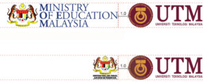 The UTM logo: partner brands | Universiti Teknologi Malaysia Brand